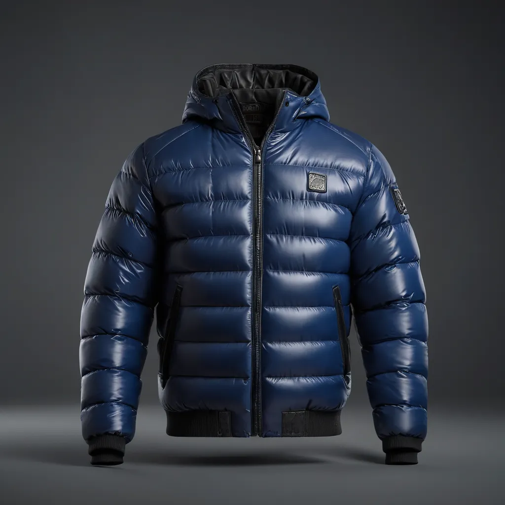 Unveiling the Blue and Black Puffer Jacket: A Must-Have for Extreme ...