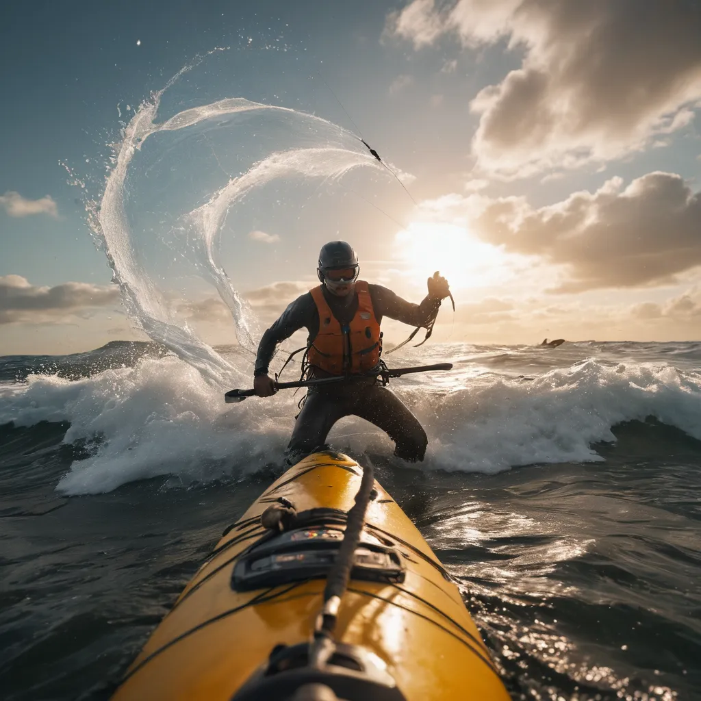 Unveiling the Mesmerizing Realm of Kayak Kite Sailing - A Thrilling Fusion