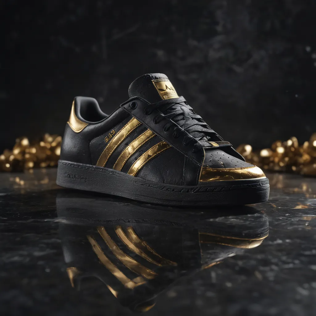 Black And Gold Adidas Sneakers