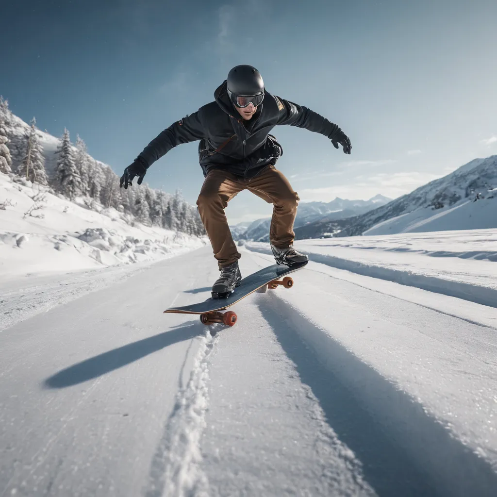 Skateboarding on Snow: A Unique Extreme Sport